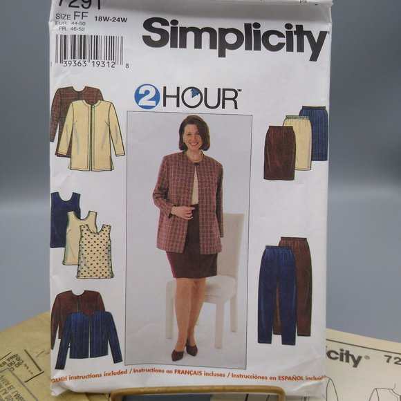 Simplicity | Office | Vintage Sewing Pattern Simplicity 729 2 Hr Womens ...